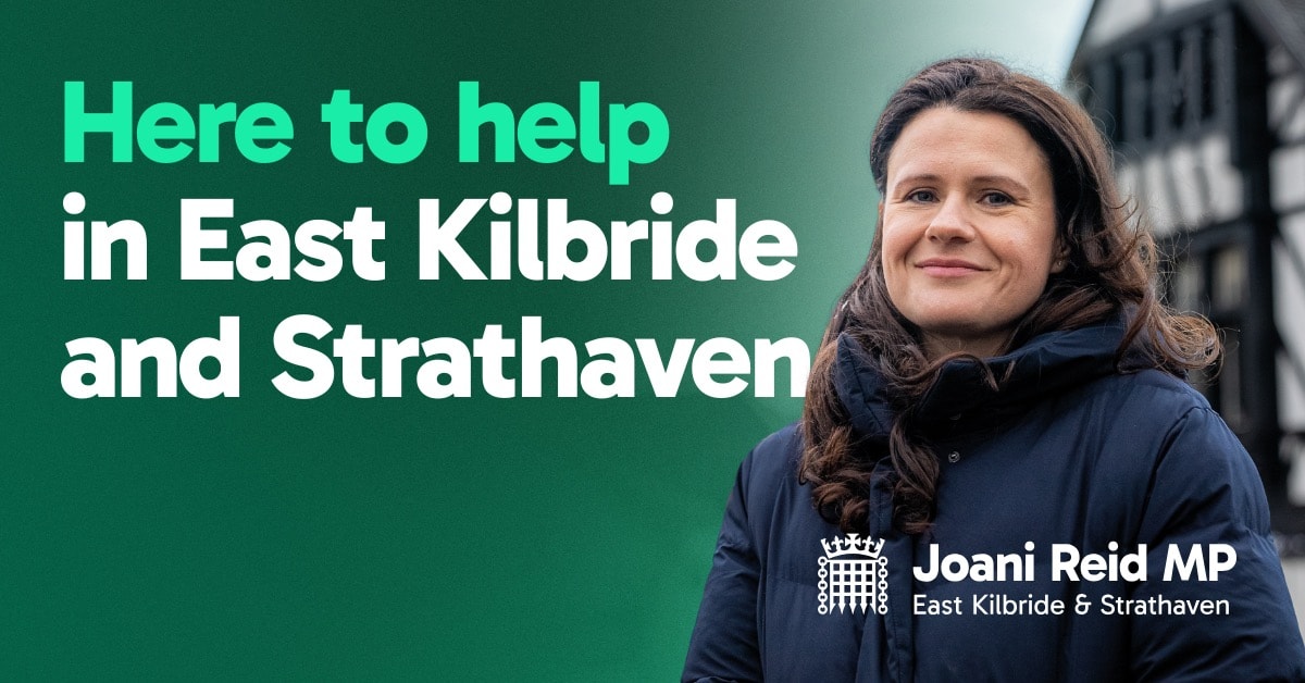 Joani Reid MP for East Kilbride and Strathaven